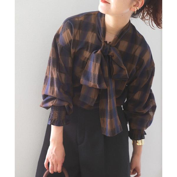 ZOZO問い合わせ番号:111736091ショップ:Spick &amp; Span，スピック アンド スパンブランド:Spick &amp; Span，スピックアンドスパン商品名:「追加2」オンブレボウタイブラウスカテゴリ:トップス&gt...
