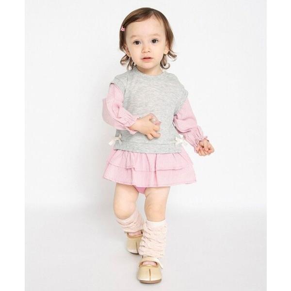 ※このアイテムは返品・交換対象外商品です。ZOZO問い合わせ番号:111760797ショップ:branshes，ブランシェスブランド:branshes，ブランシェス商品名:【おそろい】レイヤード風カバーオールカテゴリ:ママ＆ベビー>そ...