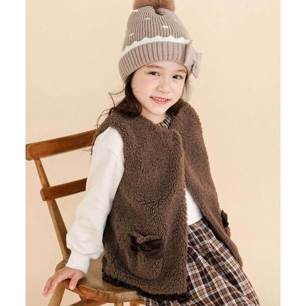 ZOZO問い合わせ番号:111761074ショップ:BEBE ONLINE STORE，ベベ オンラインストアブランド:SLAP SLIP，スラップスリップ商品名:リボン付きベスト(80~130cm)カテゴリ:トップス>ベストブランド...