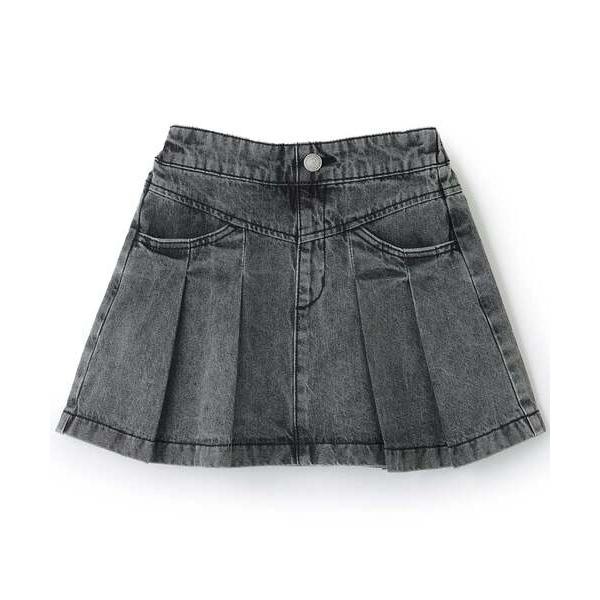 ZOZO問い合わせ番号:111801434ショップ:petit main，プティマインブランド:minimal，ミニマル商品名:「インパンつき」キリカエデニムプリーツスカートカテゴリ:スカート>スカートブランド品番:4363102素材...