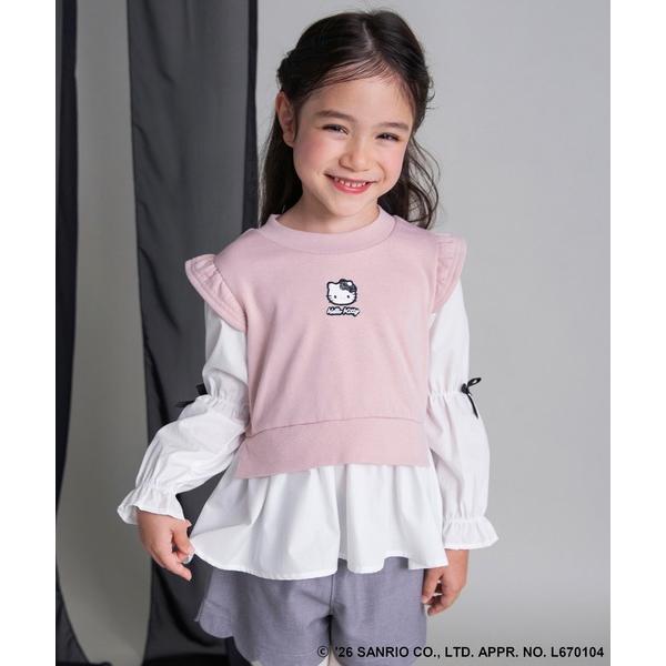 ZOZO問い合わせ番号:111806636ショップ:branshes，ブランシェスブランド:branshes，ブランシェス商品名:「サンリオキャラクターズ」ハローキティレイヤード風チュニックカテゴリ:ワンピース/ドレス>チュニックブラ...