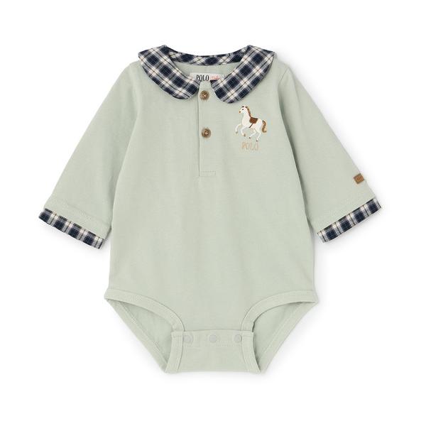 ※このアイテムは返品・交換対象外商品です。ZOZO問い合わせ番号:111843409ショップ:petit main，プティマインブランド:petit main，プティマイン商品名:「POLO BCS」レイヤード風ロンパースカテゴリ:ママ＆ベ...
