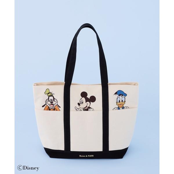 ZOZO問い合わせ番号:111891487ショップ:Maison de FLEUR，メゾン ド フルールブランド:Disney，ディズニー，Maison de FLEUR，メゾンドフルール商品名:ミッキーアンドフレンズ/マルチポケットトート...