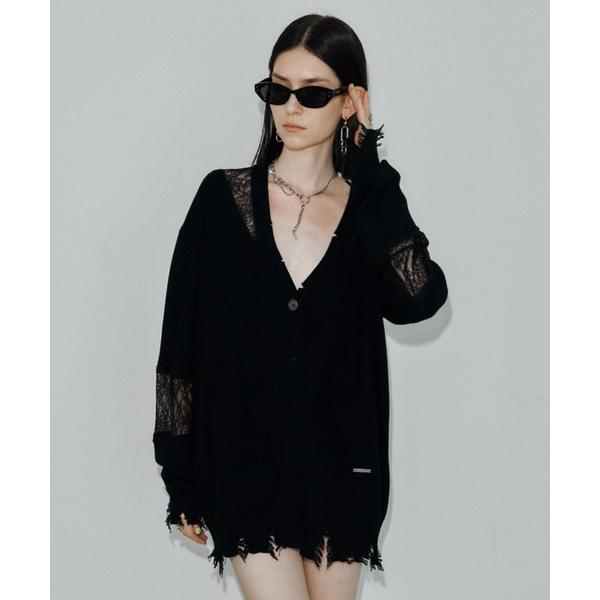 ZOZO問い合わせ番号:111891880ショップ:JOSE MOON，ジョゼムーンブランド:JOSE MOON，ジョゼムーン商品名:LACE CRASH OVER CARDIGAN/レースクラッシュオーバーカーディガンカテゴリ:トップス&...