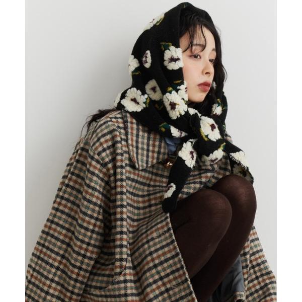 ZOZO問い合わせ番号:111968828ショップ:YARD PLUS/AUNT MARIE'S，ヤードプリュス/アントマリーズブランド:Unitage，ユニテージ商品名:ボアフラワー三角ストールカテゴリ:ファッション雑貨>ストール/...