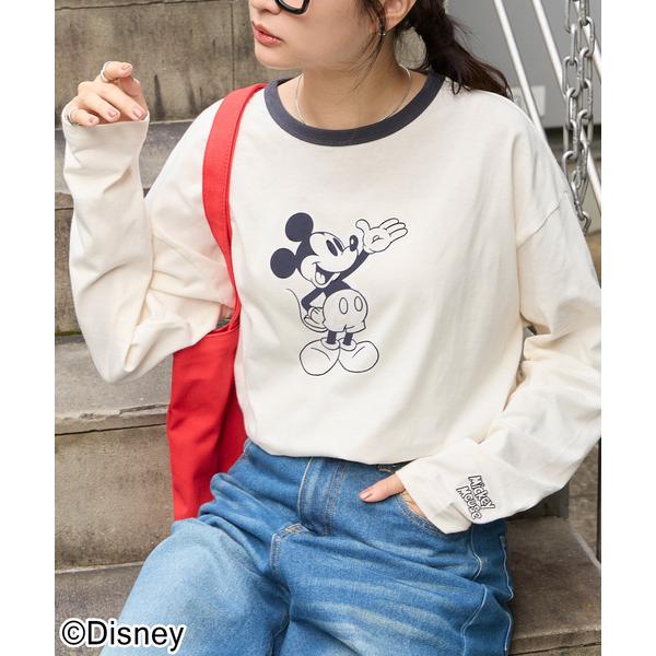 『タイムセール実施中』ZOZO問い合わせ番号:111969195ショップ:MONO-MART，モノマートブランド:Disney，ディズニー，MONO-MART，モノマート商品名:「別注」Disney / ミッキー＆ミニー / プリントリンガ...