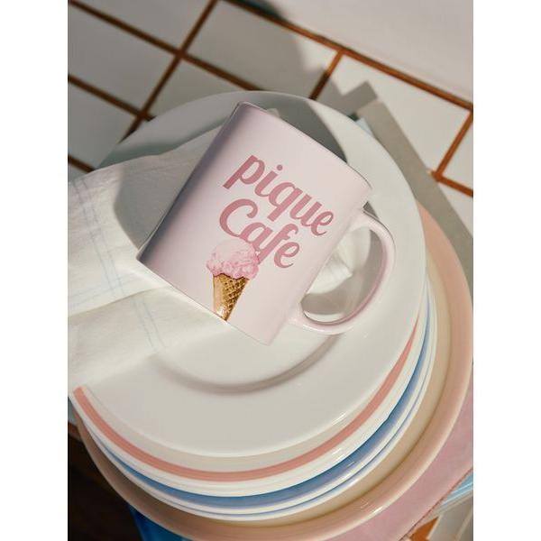 ZOZO問い合わせ番号:112005000ショップ:gelato pique，ジェラート　ピケブランド:gelato pique，ジェラートピケ商品名:「cafe」アイスワンポイントマグカップカテゴリ:食器/キッチン>グラス/マグカッ...
