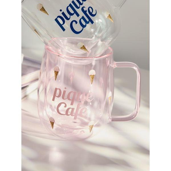 ZOZO問い合わせ番号:112005001ショップ:gelato pique，ジェラート　ピケブランド:gelato pique，ジェラートピケ商品名:「cafe」アイス総柄耐熱グラスカテゴリ:食器/キッチン>グラス/マグカップ/タン...