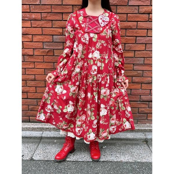 ZOZO問い合わせ番号:112652771ショップ:PINK HOUSE，ピンクハウスブランド:PINK HOUSE，ピンクハウス商品名:クイーンメアリーズプリントミディワンピースカテゴリ:ワンピース/ドレス>ワンピースブランド品番:...