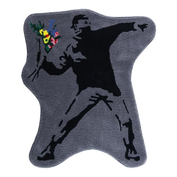 ZOZO問い合わせ番号:13964896ショップ:MEDICOM TOY，メディコム・トイブランド:Sync.，スィンク，MEDICOM TOY，メディコムトイ商品名:Sync.【BRANDALISM】RUG MAT GRAY ”FLOWE...