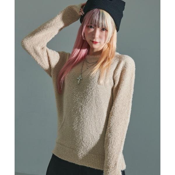 ZOZO問い合わせ番号:16682099ショップ:SILVER BULLET，シルバーバレットブランド:SILVER BULLET，シルバーバレット，CavariA，キャバリア商品名:『CavariA/キャバリア』フェザーヤーンクルーネック...