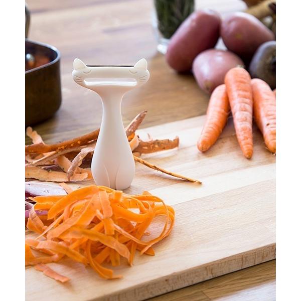 ZOZO問い合わせ番号:17757010ショップ:entre square，アントレスクエアブランド:entre square，アントレスクエアー商品名:PELEGDESIGN/キャットピーラー ホワイトカテゴリ:食器/キッチン>キッ...