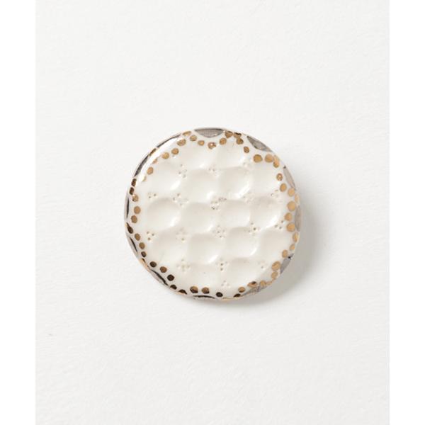 ZOZO問い合わせ番号:18324569ショップ:TONE，トーンブランド:TONE SELECT GOODS，トーンセレクトグッズ商品名:【irodori】ワッフルのbroach（round）カテゴリ:アクセサリー>ブローチ/コサー...