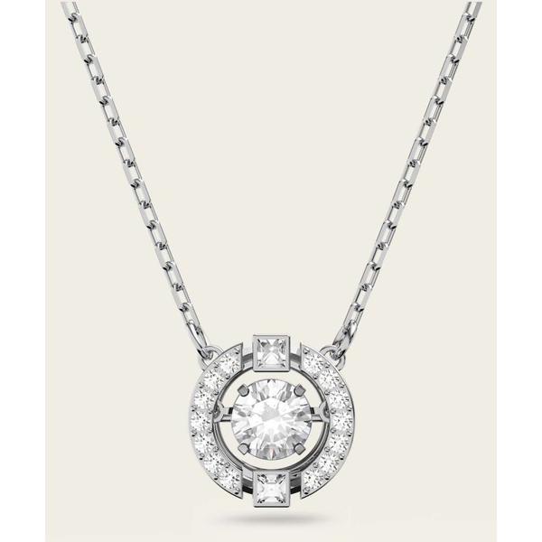 ZOZO問い合わせ番号:18325837ショップ:SWAROVSKI，スワロフスキーブランド:SWAROVSKI，スワロフスキー商品名:【公式】【スワロフスキー】Una ネックレス， ラウンドカット， ホワイト， ロジウム・プレーティングカ...