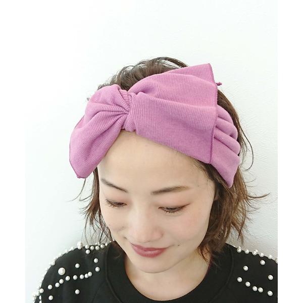 ZOZO問い合わせ番号:18412890ショップ:Three Four Time，スリーフォータイムブランド:Three Four Time，スリーフォータイム商品名:リブカットソーBIGリボンターバンカテゴリ:ヘアアクセサリー>ヘア...