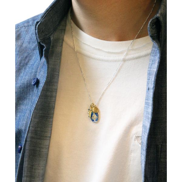 ZOZO問い合わせ番号:20124173ショップ:MR.OLIVE，ミスターオリーブブランド:amp japan，アンプジャパン商品名:Grand Medaille Miraculeuse Mix Necklace -Blue Epoxy-...