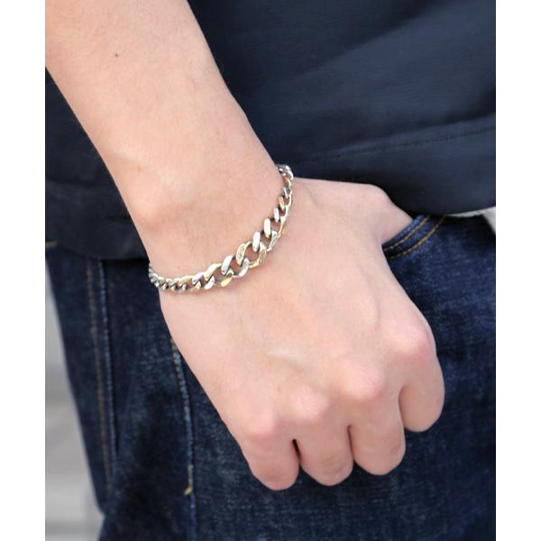 ZOZO問い合わせ番号:20125089ショップ:MR.OLIVE，ミスターオリーブブランド:amp japan，アンプジャパン商品名:Gradation Cavalry  Chain Bracelet -Narrow-(チェーン ブレスレ...