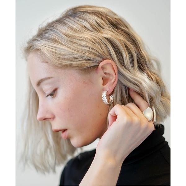 ※このアイテムは返品・交換対象外商品です。ZOZO問い合わせ番号:21175194ショップ:KU-CROISSANT，クークロワッサンブランド:KU-CROISSANT，クークロワッサン商品名:【CHOKAS】SV925 フェザーモチーフピ...