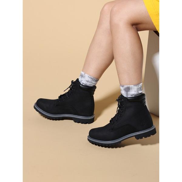 『セール実施中』ZOZO問い合わせ番号:23193867ショップ:Timberland，ティンバーランドブランド:Timberland，ティンバーランド商品名:レディース ウォータービル 6インチ ウォータープルーフ ブーツ - ブラックカ...