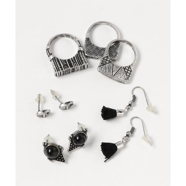 ※このアイテムは返品・交換対象外商品です。ZOZO問い合わせ番号:25245653ショップ:TONE，トーンブランド:TONE SELECT GOODS，トーンセレクトグッズ商品名:【femme fatale】ピアス＆リングSETカテゴリ:...