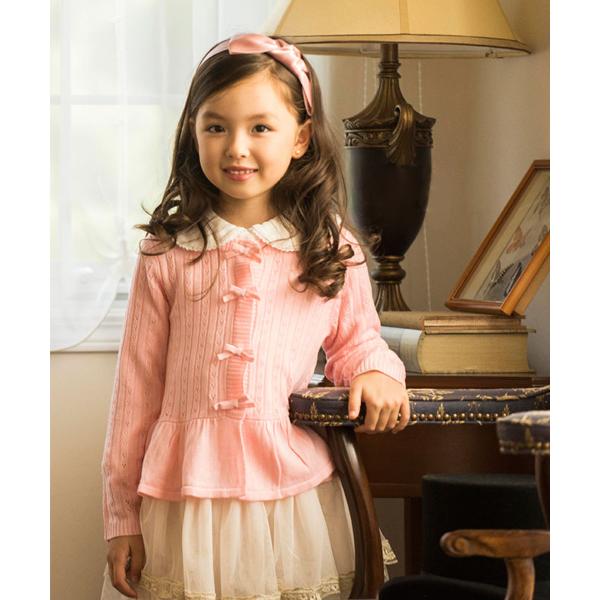 『タイムセール実施中』ZOZO問い合わせ番号:25780601ショップ:Catherine Cottage，キャサリンコテージブランド:Catherine Cottage，キャサリンコテージ商品名:ぺプラムリボンカーディガンカテゴリ:トップ...