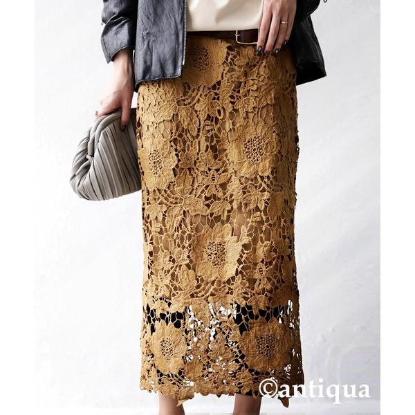 『タイムセール実施中』ZOZO問い合わせ番号:25861884ショップ:antiqua，アンティカブランド:antiqua，アンティカ商品名:花柄コットンレーススカートカテゴリ:スカート>スカートブランド品番:YA-00340素材:綿...