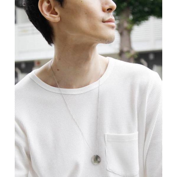 ZOZO問い合わせ番号:25974625ショップ:IO，イオブランド:decide，ディサイド商品名:decide/サークルプレートチェーンネックレス　ジャーマンシルバーカテゴリ:アクセサリー>ネックレスブランド品番:D0039，dt...