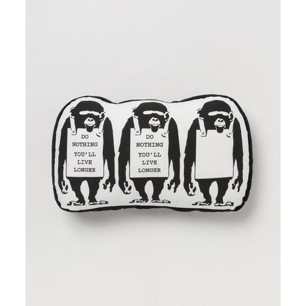 ZOZO問い合わせ番号:26042425ショップ:MEDICOM TOY，メディコム・トイブランド:Sync.，スィンク商品名:Sync.【BRANDALISM】PLUSH CUSHION ”MONKEY SIGN” 2ndカテゴリ:インテ...