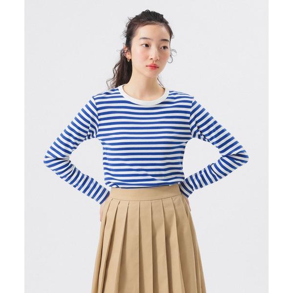 ZOZO問い合わせ番号:3528419ショップ:BEAMS WOMEN，ビームスウィメンブランド:BEAMS BOY，ビームスボーイ商品名:【追加】フライス 1cm ボーダー Tシャツカテゴリ:トップス>Tシャツ/カットソーブランド品...