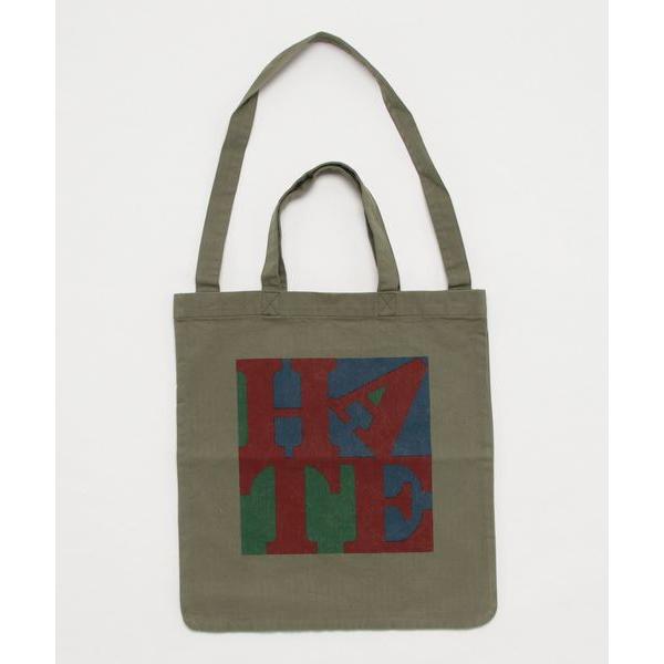 ZOZO問い合わせ番号:27936653ショップ:MEDICOM TOY，メディコム・トイブランド:Sync.，スィンク商品名:Sync.【D*FACE】HERRINGBONE 2WAY TOTE BAG ”HATEカテゴリ:バッグ>...