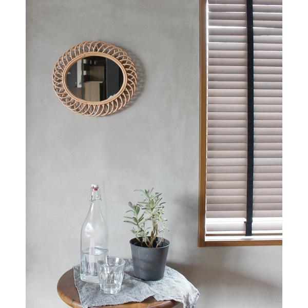 ZOZO問い合わせ番号:28803223ショップ:a.depeche，アデペシュブランド:a.depeche，アデペシュ商品名:rotta rattan mirror ellipse S / ラタンミラーカテゴリ:インテリア>ミラーブ...