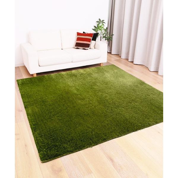 『タイムセール実施中』ZOZO問い合わせ番号:29162529ショップ:BRID，ブリッドブランド:BRID，ブリッド商品名:.ブリッド グリーンシャギー ラグ / BRID GREEN SHAGGYS RUG［200×200］カテゴリ:イ...