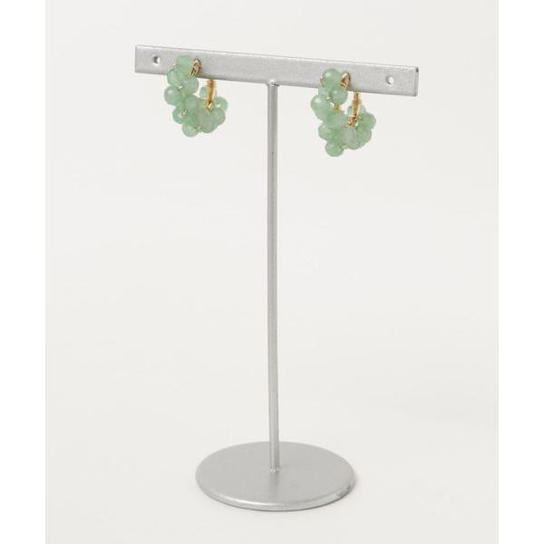 ZOZO問い合わせ番号:29479200ショップ:TONE，トーンブランド:TONE SELECT GOODS，トーンセレクトグッズ商品名:【marinaJEWELRY】Green Aventurine wrapped hoop earri...