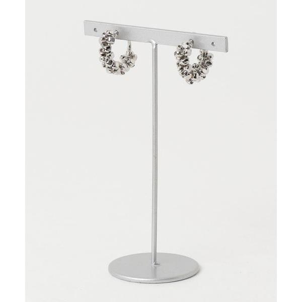 ZOZO問い合わせ番号:29479328ショップ:TONE，トーンブランド:TONE SELECT GOODS，トーンセレクトグッズ商品名:【marinaJEWELRY】SILVER square metal*wrapped hoop ea...