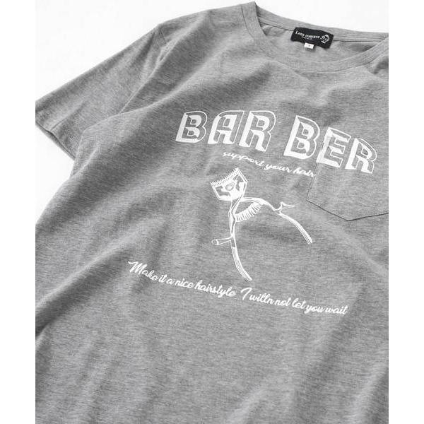 ZOZO問い合わせ番号:30648114ショップ:gym master，ジムマスターブランド:Lens Concave，レンズコンケイブ商品名:BAR BER ポケットＴカテゴリ:トップス>Tシャツ/カットソーブランド品番:L9804...