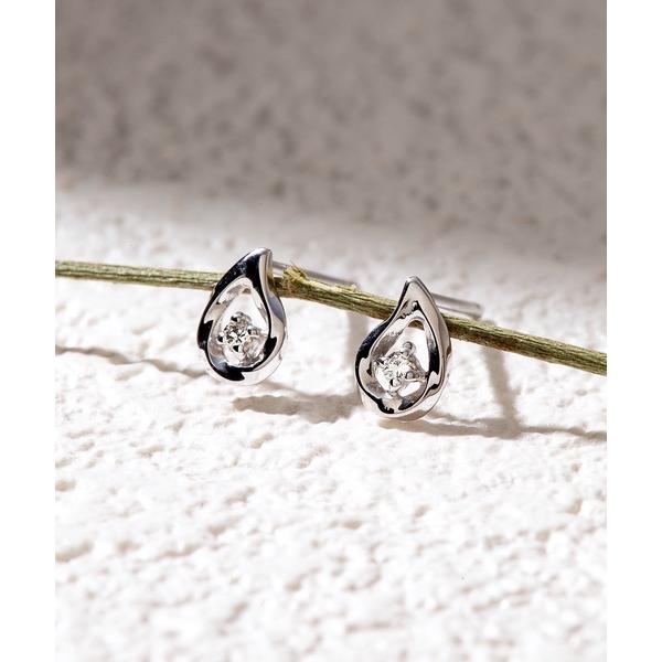 ※このアイテムは返品・交換対象外商品です。ZOZO問い合わせ番号:30735373ショップ:BLOOM ONLINE STORE，ブルームオンラインストアブランド:ESTELLE，エステール商品名:K10 ホワイトゴールド ダイヤモンド し...