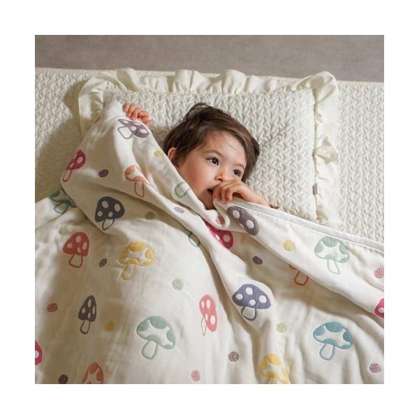 ZOZO問い合わせ番号:31521665ショップ:10mois，ディモワブランド:Hoppetta，ホッペッタ，10mois，ディモワ商品名:【Hoppetta(ホッペッタ)】champignon ふくふくガーゼ(6重ガーゼ)ガーゼケットカ...