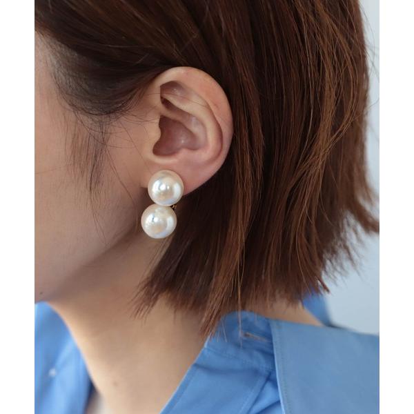 ZOZO問い合わせ番号:31841530ショップ:BEAMS WOMEN，ビームスウィメンブランド:Demi-Luxe BEAMS，デミルクス ビームス商品名:Demi-Luxe BEAMS / ダブルパール イヤリングカテゴリ:アクセサリ...