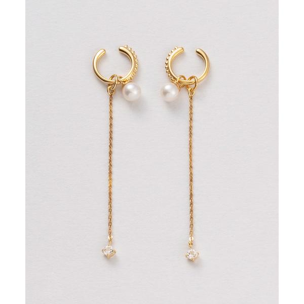 ZOZO問い合わせ番号:32562269ショップ:ete，エテブランド:ete，エテ商品名:パール イヤリング＆イヤリングチャームカテゴリ:アクセサリー>イヤリングブランド品番:841754素材:SV925+イエローゴールドコーティン...