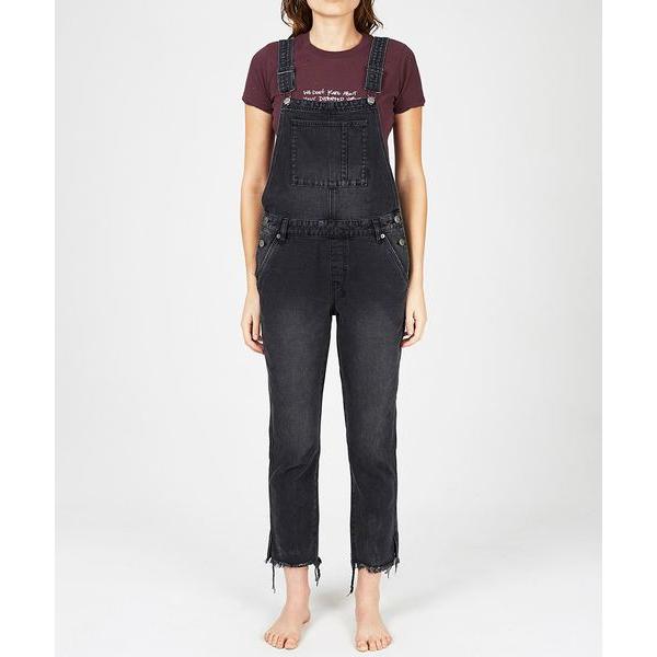 『セール実施中』ZOZO問い合わせ番号:32659081ショップ:PR01.，ピーアールワンブランド:KSUBI，スビ，PR01.，ピーアールワン商品名:KSUBI SKINNY PINI OVERALLS BLACK CROW TRASH...