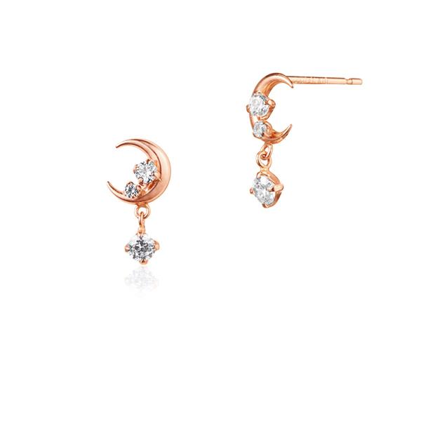 ※このアイテムは返品・交換対象外商品です。ZOZO問い合わせ番号:32704682ショップ:Canal 4℃，カナルヨンドシーブランド:Canal 4℃，カナルヨンドシー商品名:K10ピンクゴールド ムーン ピアスカテゴリ:アクセサリー&g...