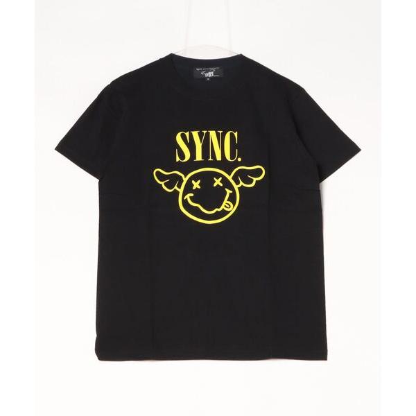 ZOZO問い合わせ番号:33242780ショップ:MEDICOM TOY，メディコム・トイブランド:Sync.，スィンク商品名:Sync.【D*FACE】TEE ”FLYING SMILEカテゴリ:トップス>Tシャツ/カットソーブラン...