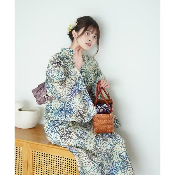 『タイムセール実施中』ZOZO問い合わせ番号:33242793ショップ:utatane，ウタタネブランド:utatane，ウタタネ商品名:浴衣3点セット 綿麻 涼しげ上品糸菊カテゴリ:水着/着物・浴衣>浴衣ブランド品番:5010080...