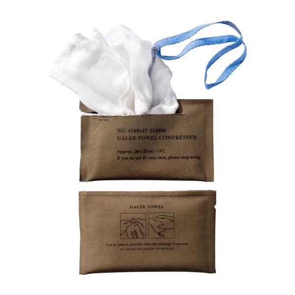 ZOZO問い合わせ番号:33518930ショップ:PUEBCO，プエブコブランド:PUEBCO，プエブコ商品名:EMERGENCY PROVISIONS GAUZE TOWELカテゴリ:雑貨/ホビー>トラベルグッズブランド品番:512...