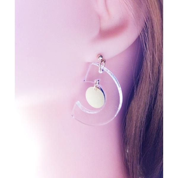 ※このアイテムは返品・交換対象外商品です。ZOZO問い合わせ番号:33692099ショップ:TONE，トーンブランド:tone，トーン商品名:【Ongos】Semicircle ピアスカテゴリ:アクセサリー>ピアス（両耳用）ブランド品...