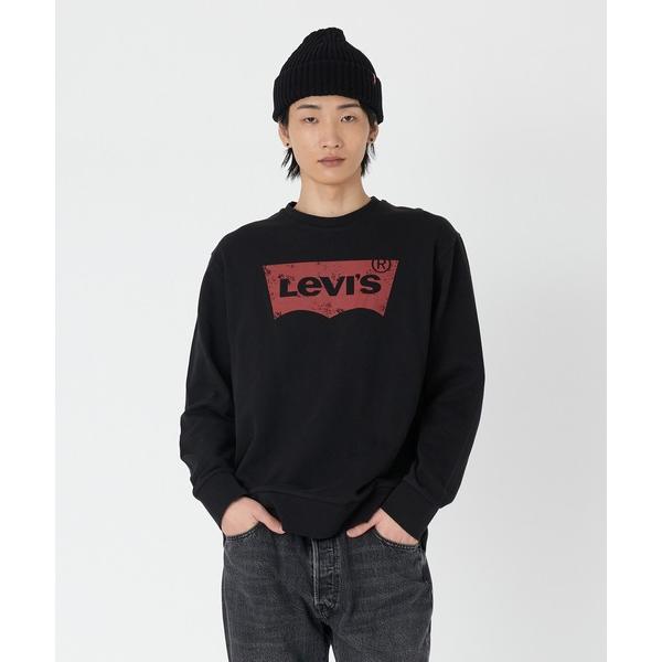 『タイムセール実施中』ZOZO問い合わせ番号:34556297ショップ:Levi's，リーバイスブランド:Levi's，リーバイス商品名:Levi's/リーバイス バットウィング グラフィックロゴスウェットシャツ ブラック G HM AMA...