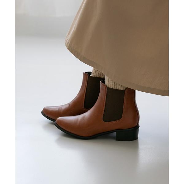 ZOZO問い合わせ番号:34640335ショップ:welleg from outletshoes，ウェレッグフロムアウトレットシューズブランド:menue，メヌエ商品名:ポインテッドトゥ ローヒール サイドゴア ブーツカテゴリ:シューズ&g...