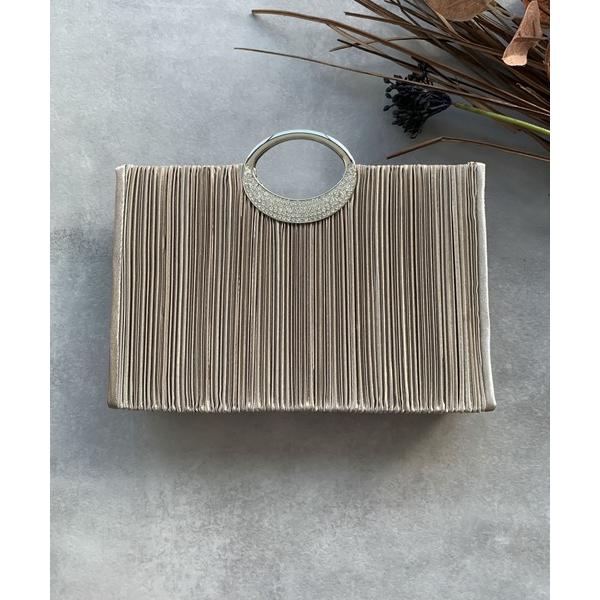 『タイムセール実施中』ZOZO問い合わせ番号:34907243ショップ:DRESS+，ドレス プラスブランド:DRESS STAR，ドレス スター商品名:ビジューラディアルサテンプリーツパーティークラッチバッグカテゴリ:バッグ>クラッ...