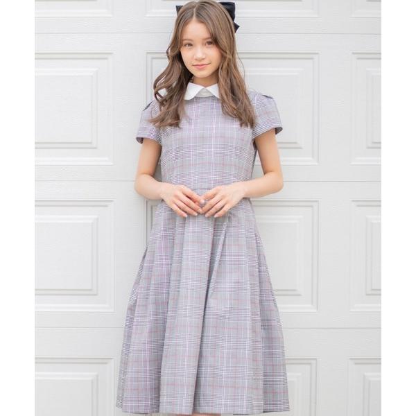 『タイムセール実施中』ZOZO問い合わせ番号:35542420ショップ:Catherine Cottage，キャサリンコテージブランド:Catherine Cottage，キャサリンコテージ商品名:白襟チェック半袖ワンピースカテゴリ:ワンピ...