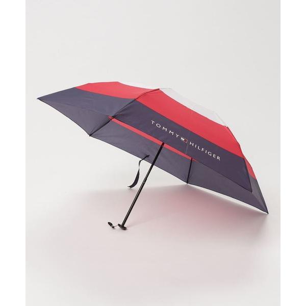 『セール実施中』ZOZO問い合わせ番号:35592814ショップ:TOMMY HILFIGER，トミー ヒルフィガーブランド:TOMMY HILFIGER，トミーヒルフィガー商品名:アイコニック デザイン アンブレラ 折り畳み傘カテゴリ:フ...